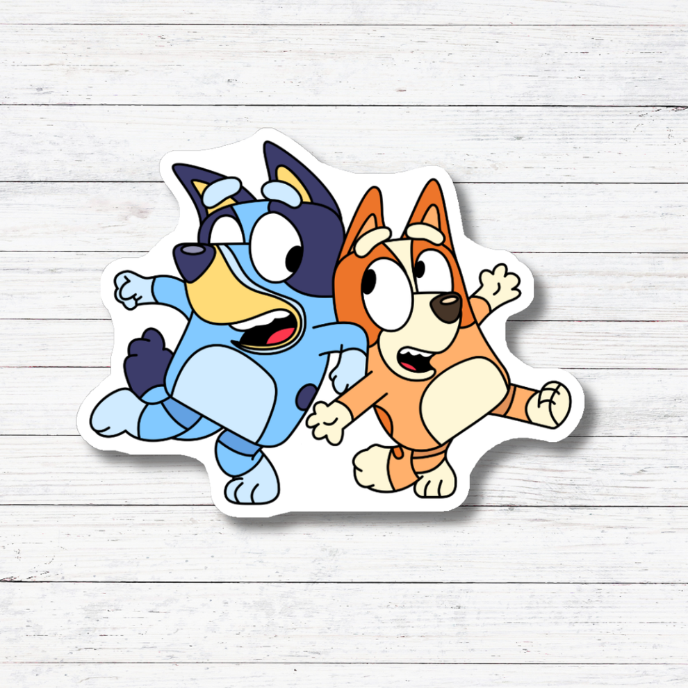 Heeler Sisters- Bluey Magnet – Lost Pines Art Bazaar